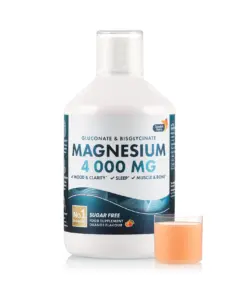 Magneziu 4000 Gluconat + Bisglicinat cu Vitaminele C + D3 + Aminoacizii ...